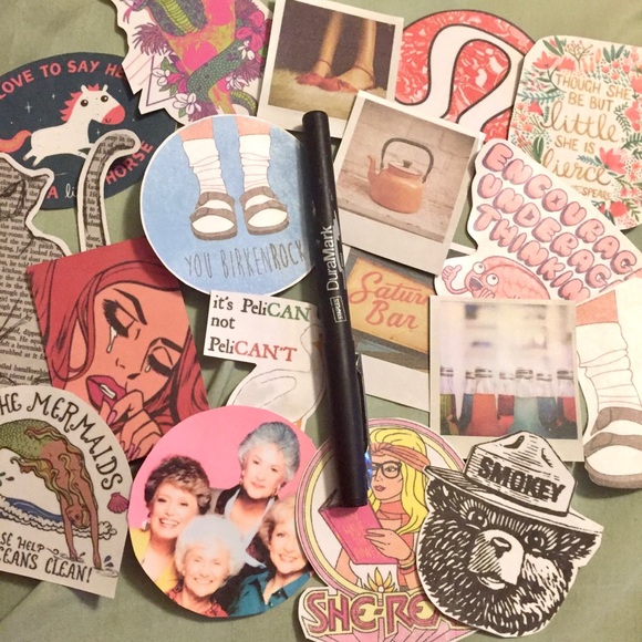 Accessories | 18 Piece Handmade Tumblr Stickers | Poshmark